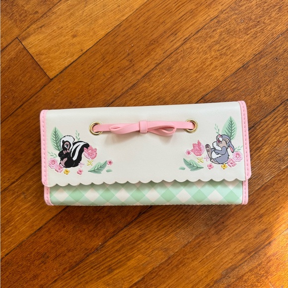 Loungefly | Bags | Loungefly Disney Bambi Springtime Gingham Trifold ...